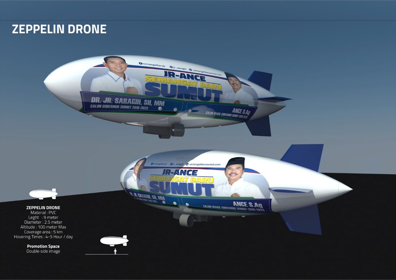 Zeppelin Drone Buatan Ongen Bisa untuk Kampanye - Aktual.com