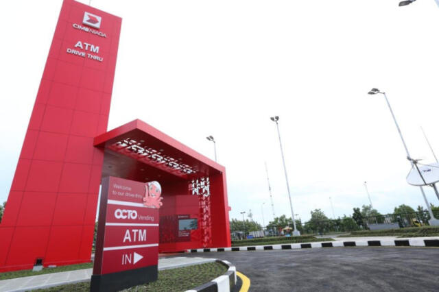 ATM Drive Thru CIMB Niaga di Rest Area - Aktual.com