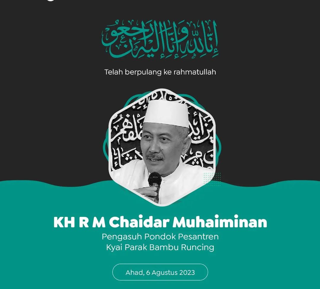 Kabar Duka Mursyid Tarekat Syadziliyah KH Chaidar Wafat - Aktual.com